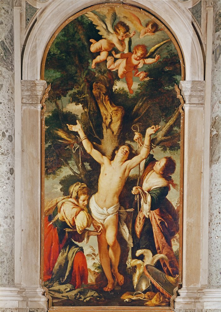 Das Martyrium des hl. Sebastian in der Kapelle von Benedikt XIII